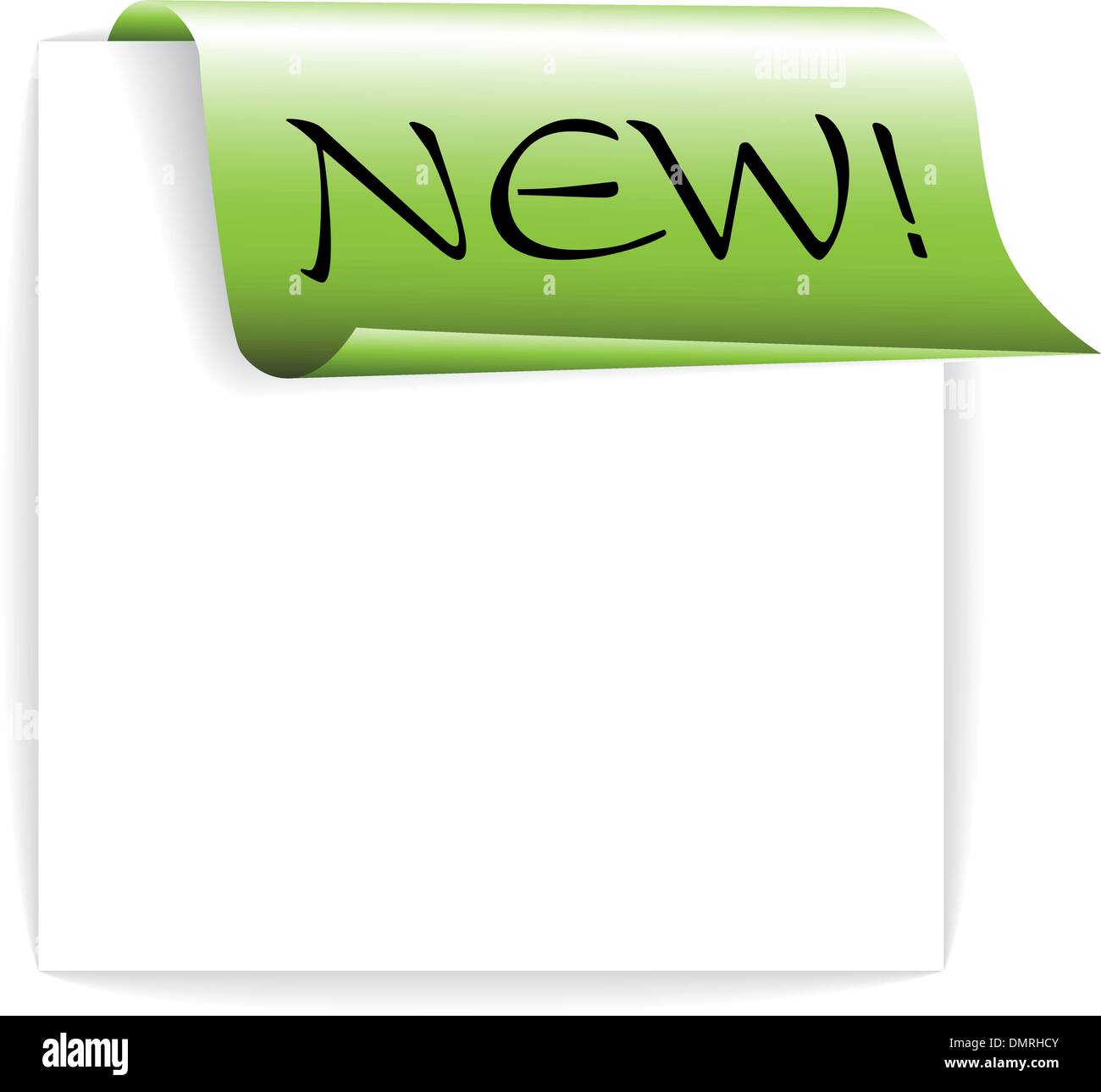 Fresh green ribbon / paper - bookmark Stock Vector Image & Art - Alamy