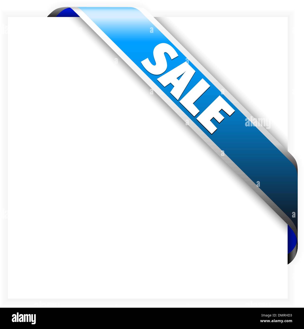 Blue corner flag Stock Vector Images - Alamy