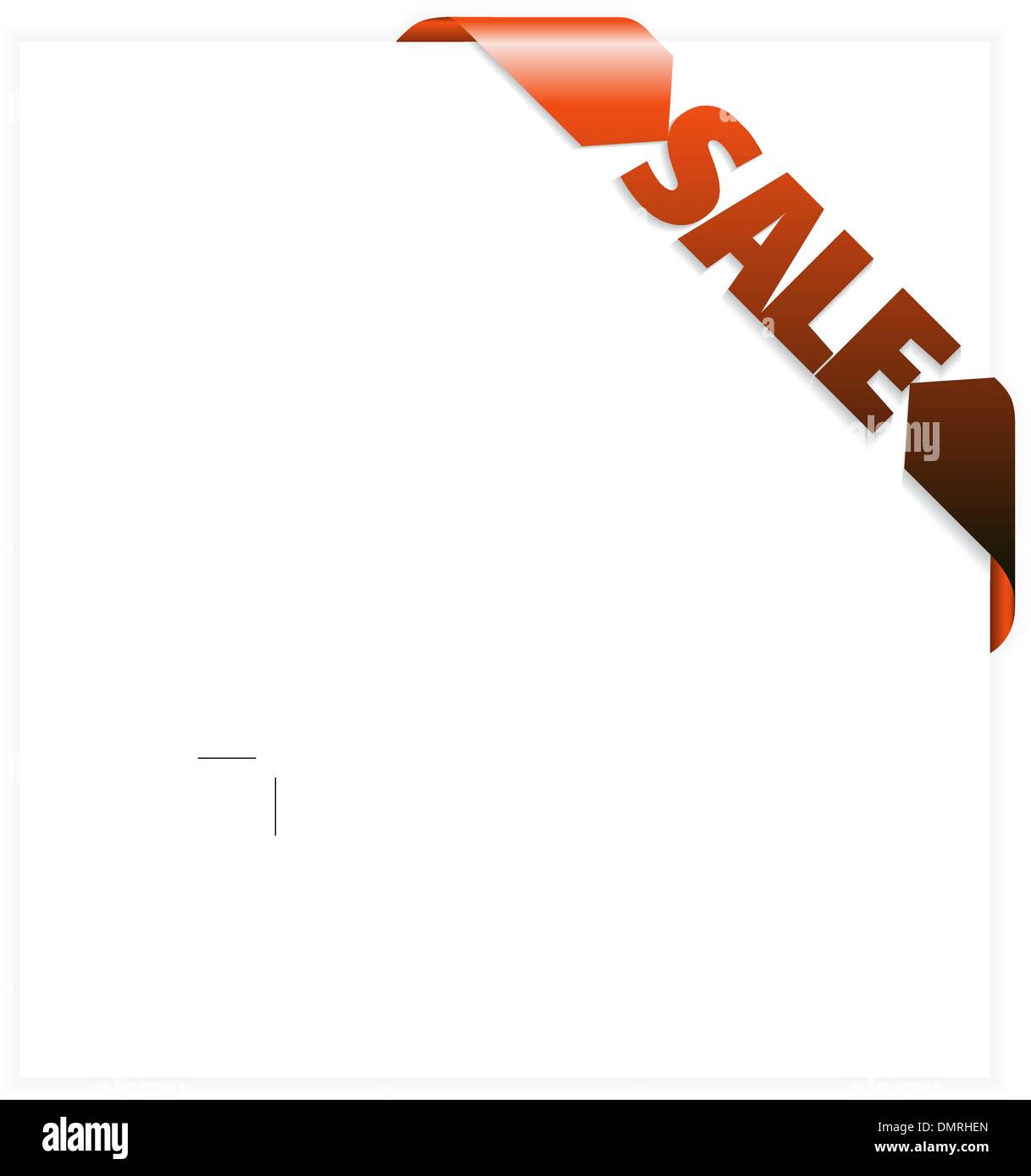 Sale red corner ribbon Stock Vector Image & Art - Alamy