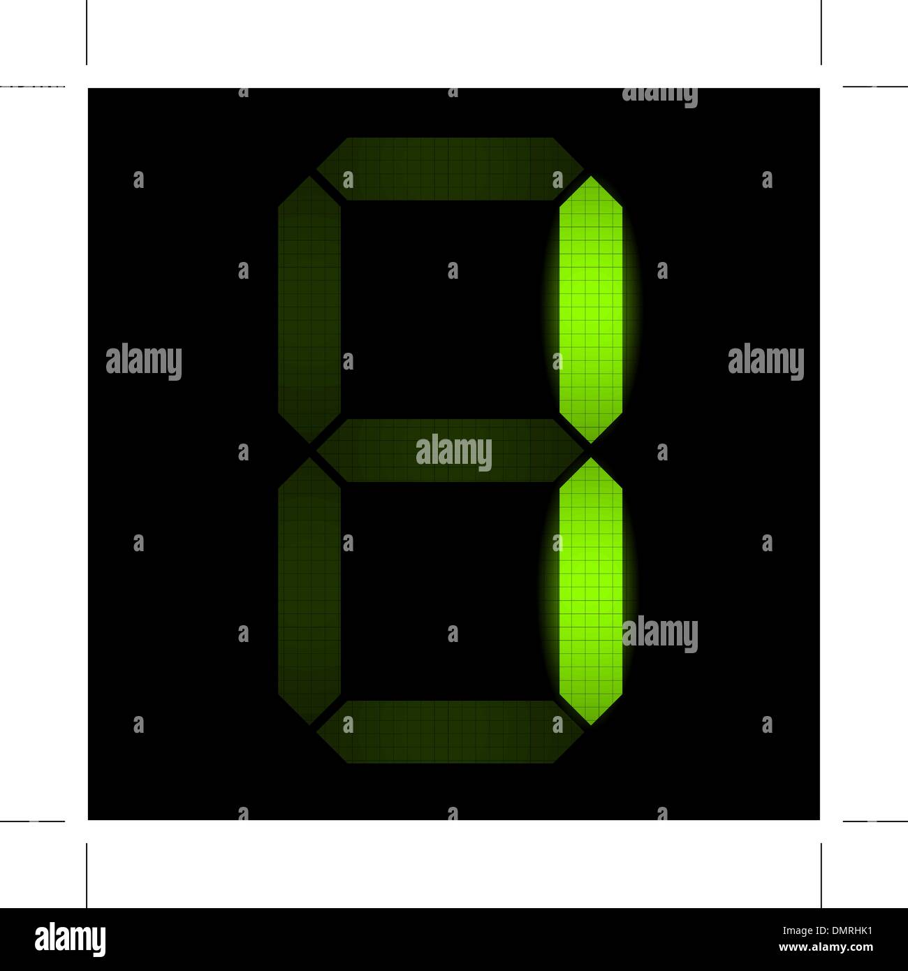 Digital number one Stock Vector Image & Art - Alamy