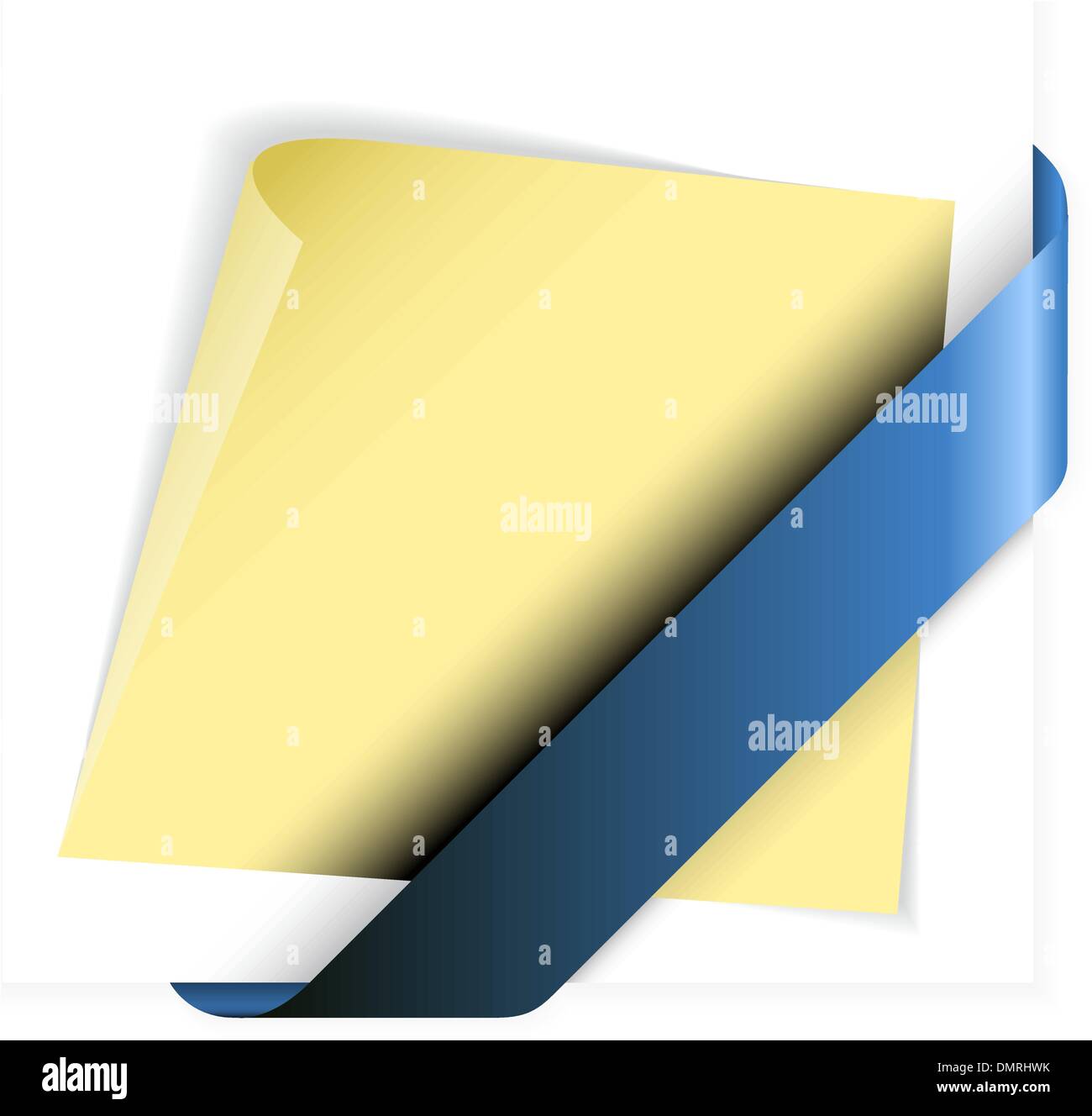 Blue corner flag Stock Vector Images - Alamy