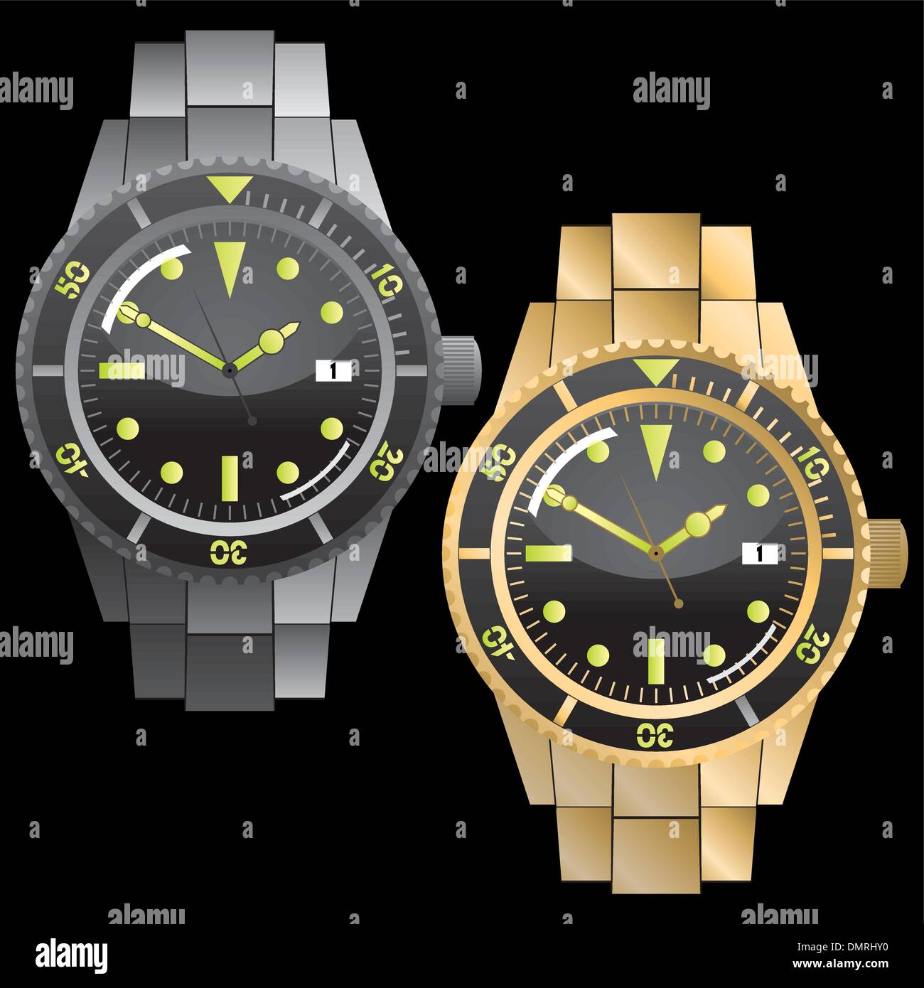 Watch chronograph speed Stock Vector Images - Alamy