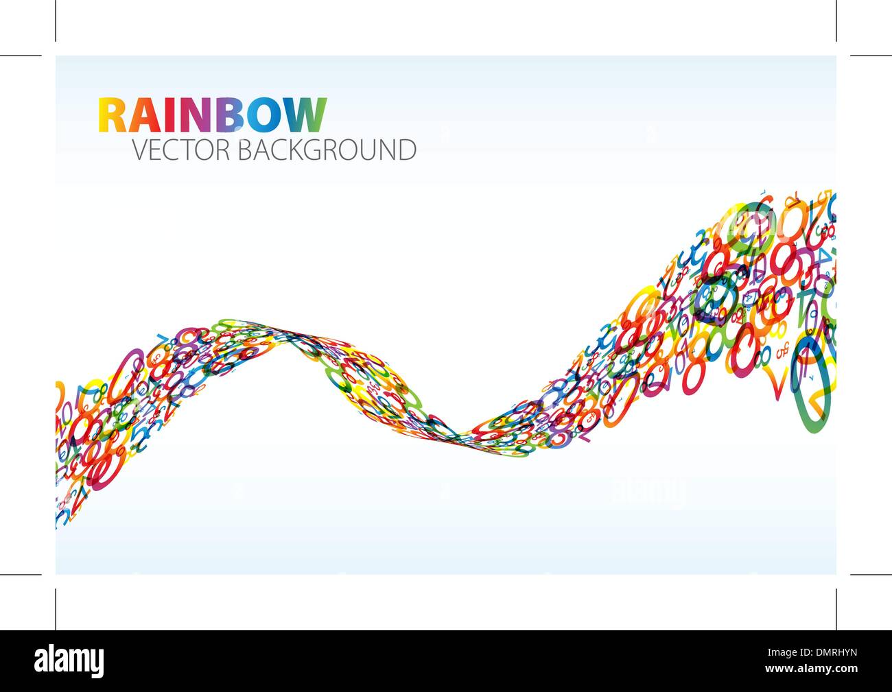 Colorful rainbow numbers Cut Out Stock Images & Pictures - Alamy