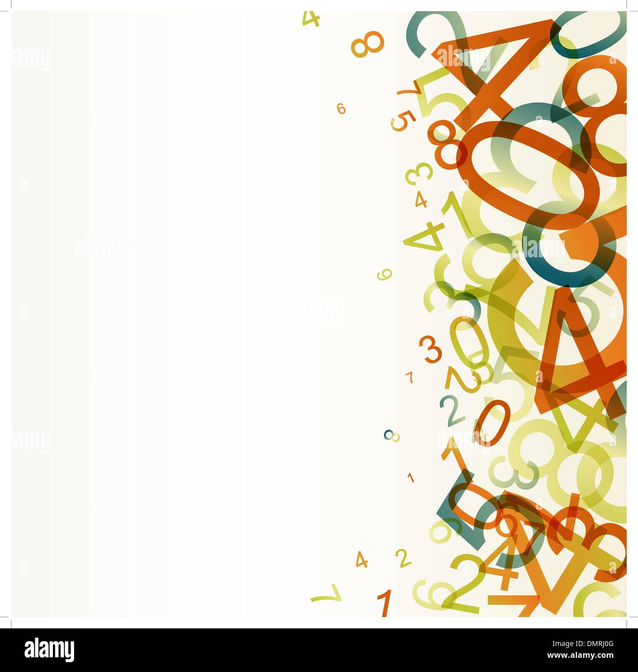 Abstract retro background with numbers Stock Vector Image & Art - Alamy