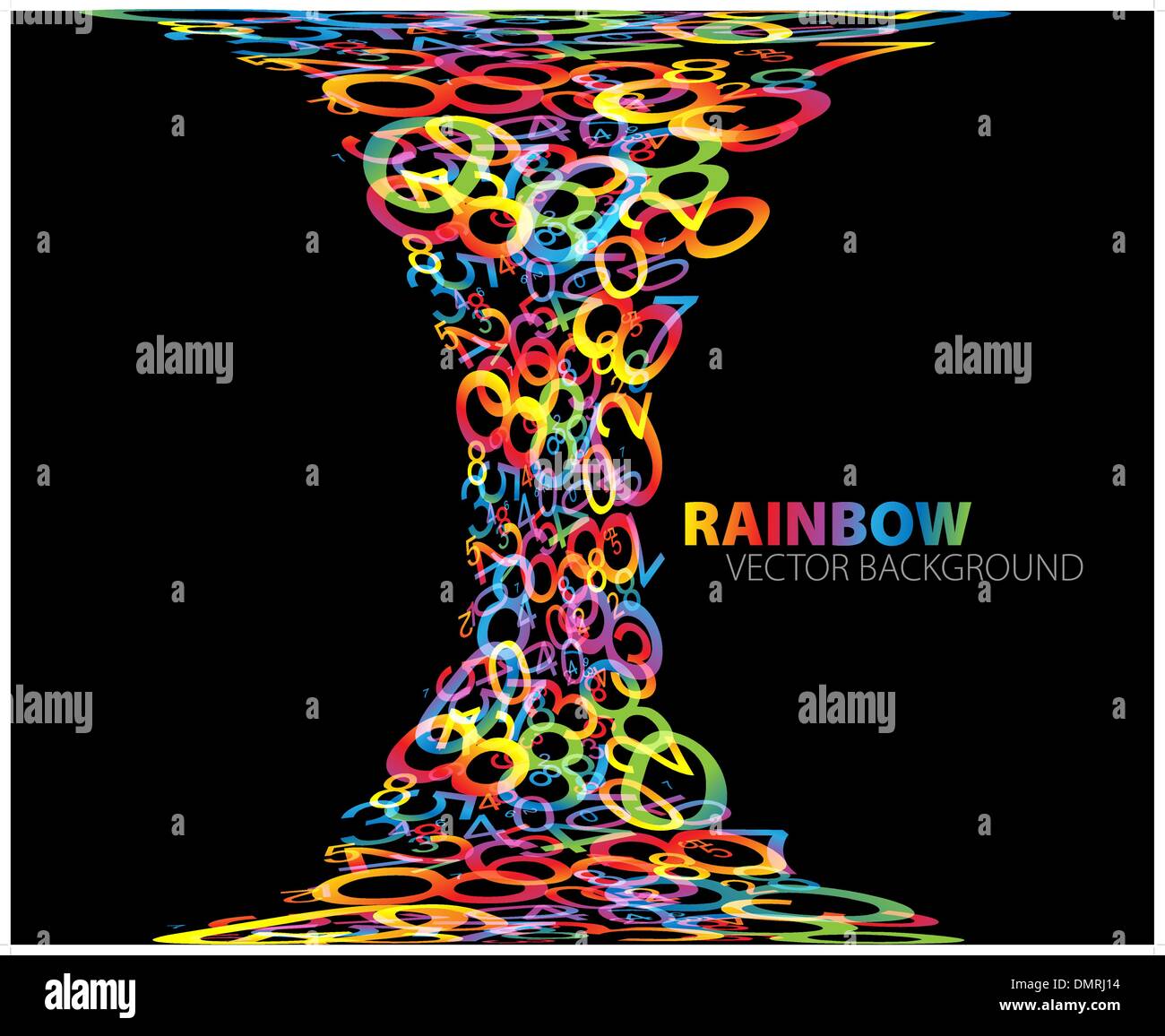 Black numbers zero one Stock Vector Images - Alamy