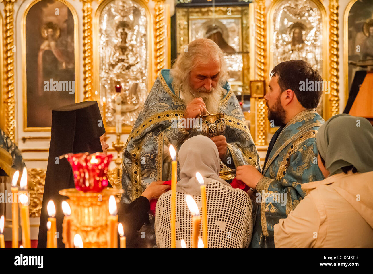 Orthodox christian communion hi-res stock photography and images - Alamy
