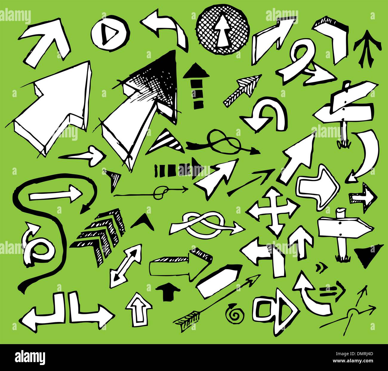 Arrows outline signs hi-res stock photography and images - Alamy