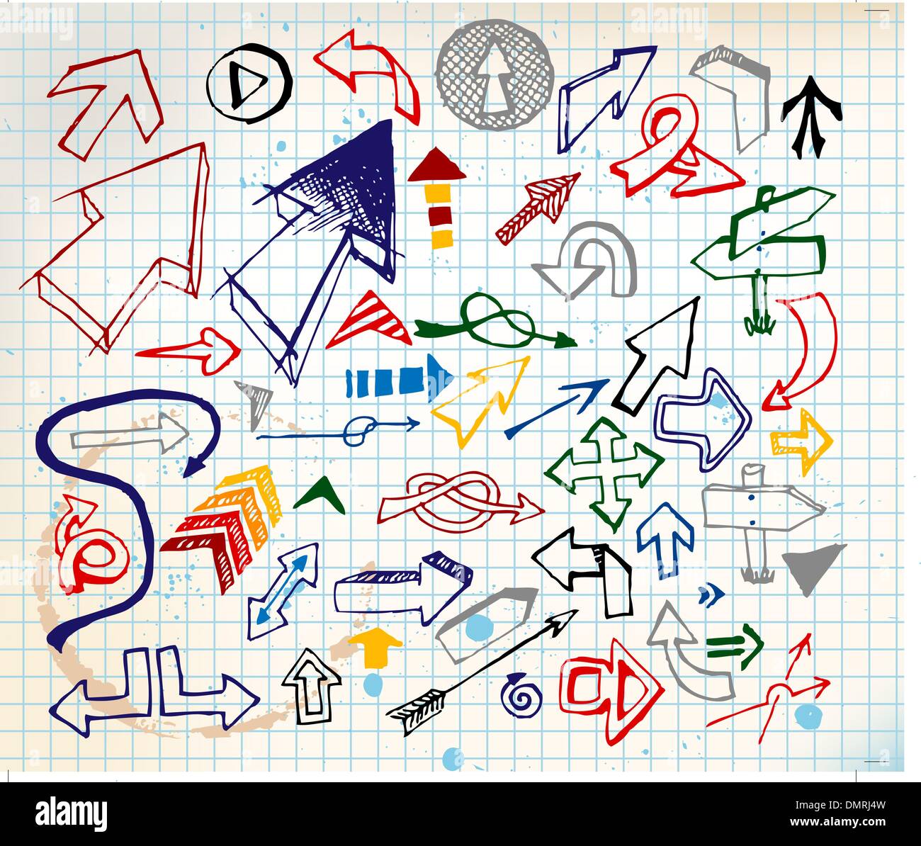 Colorful 3d arrow paper hi-res stock photography and images - Alamy