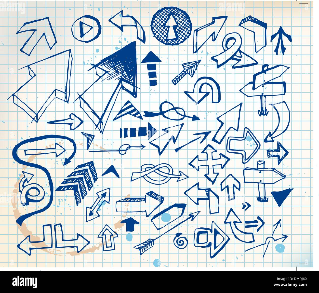 Cute background arrows hand Stock Vector Images - Alamy