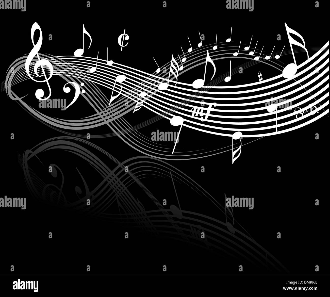 Music theme background Stock Vector Images - Alamy