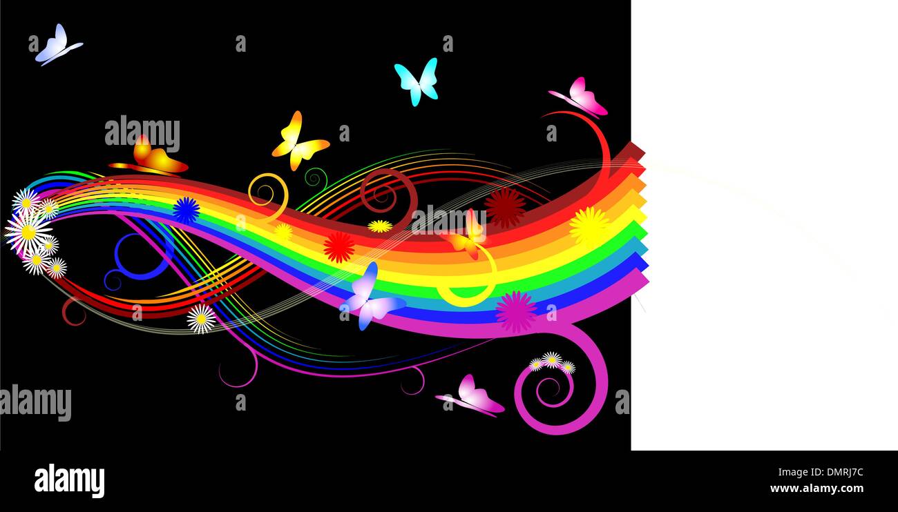 Flowers and butterflies clipart hi-res stock photography and images - Alamy