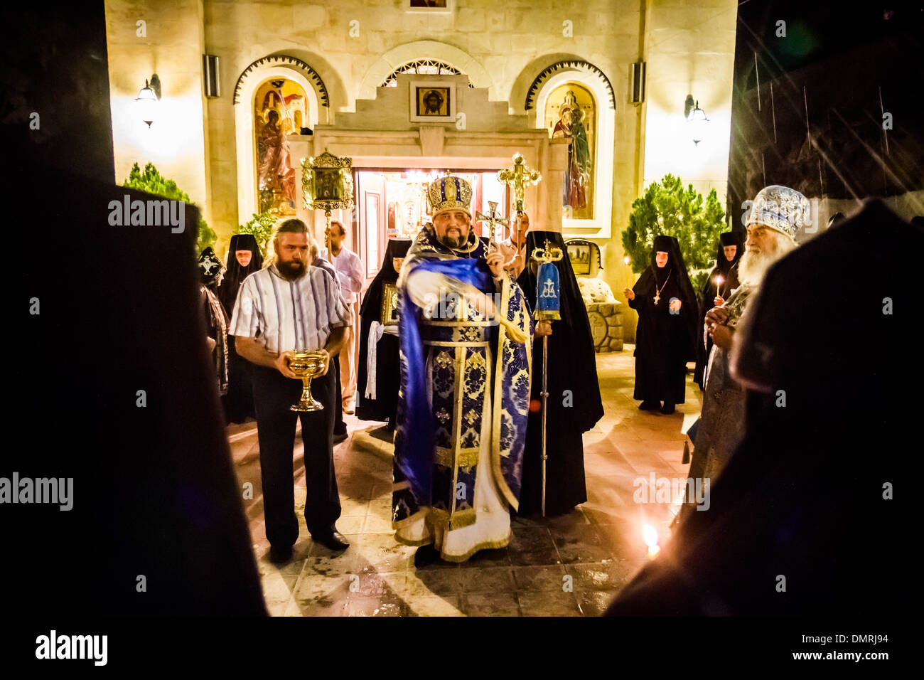 Night Liturgy at Gornensky Orthodox Monastery of Russian Ecclesiastical ...