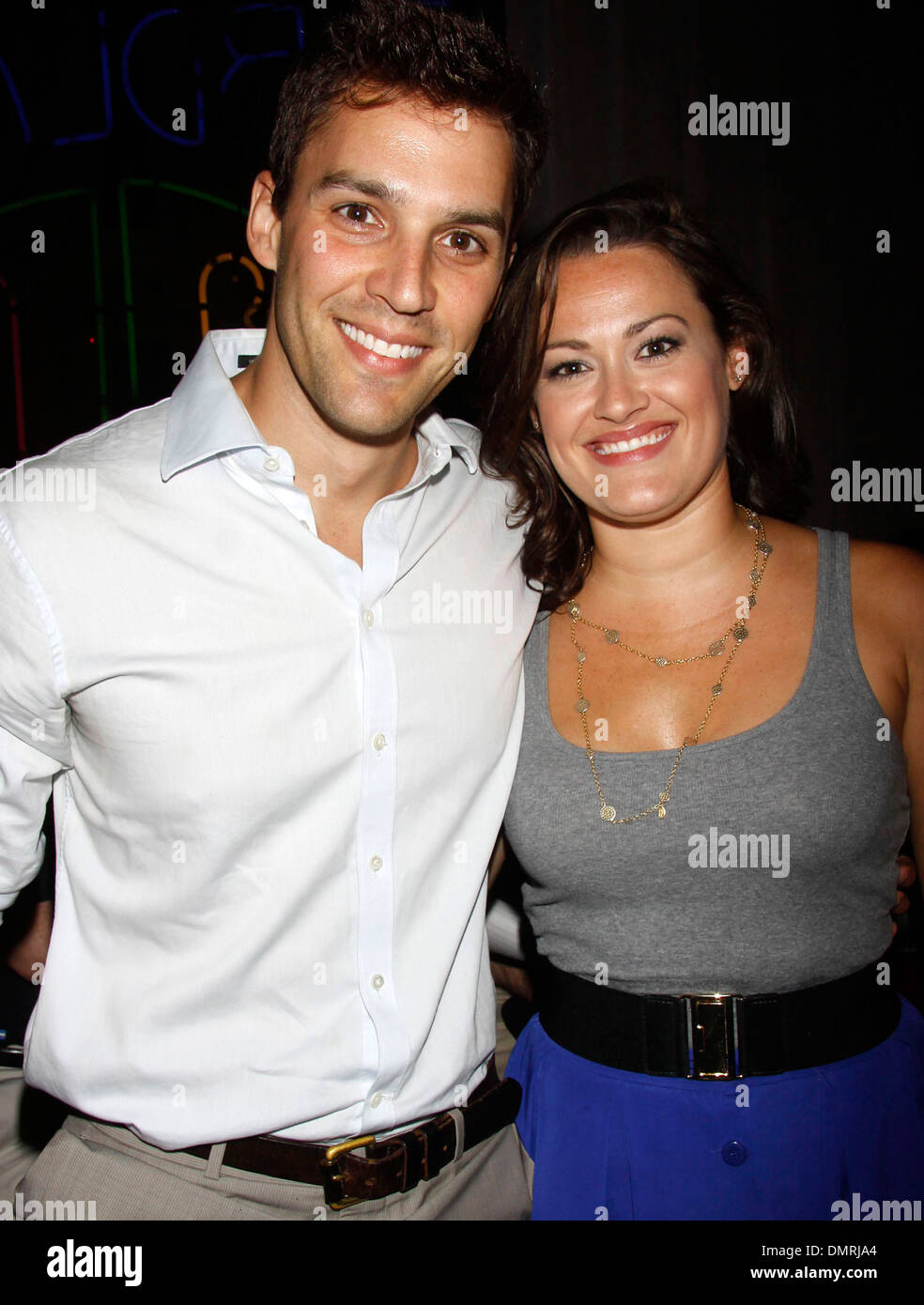 Ryan Silverman and Ashley Brown backstage at 'Frank Wildhorn and ...