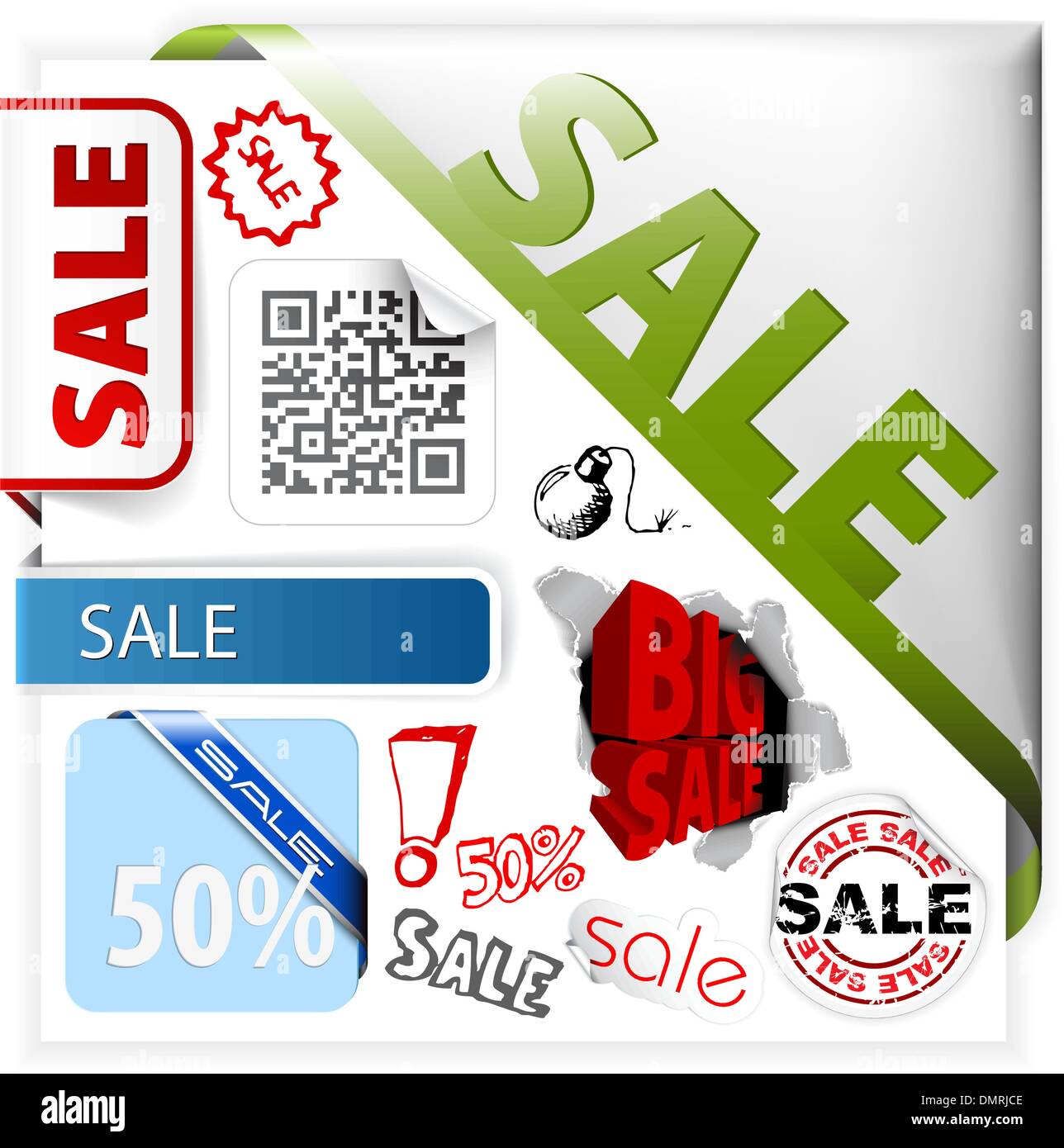 Sale icon set Stock Vector Images - Alamy