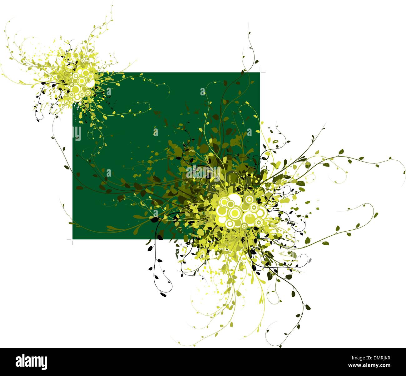 Spring grunge floral background Stock Vector Image & Art - Alamy