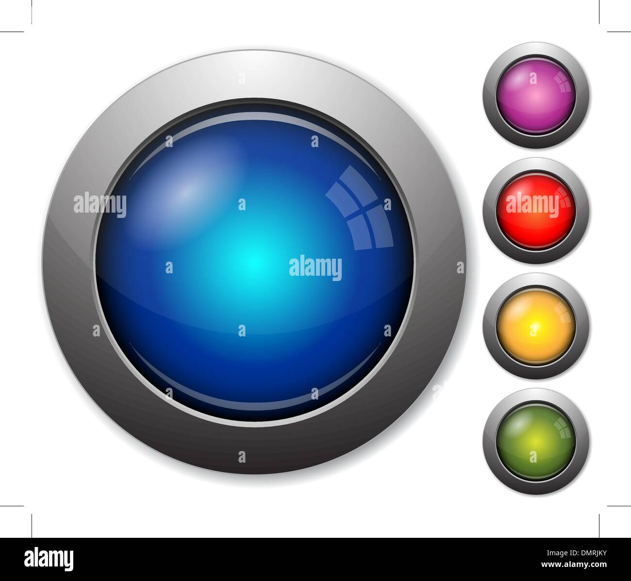 Colorful glass buttons Stock Vector Image & Art - Alamy