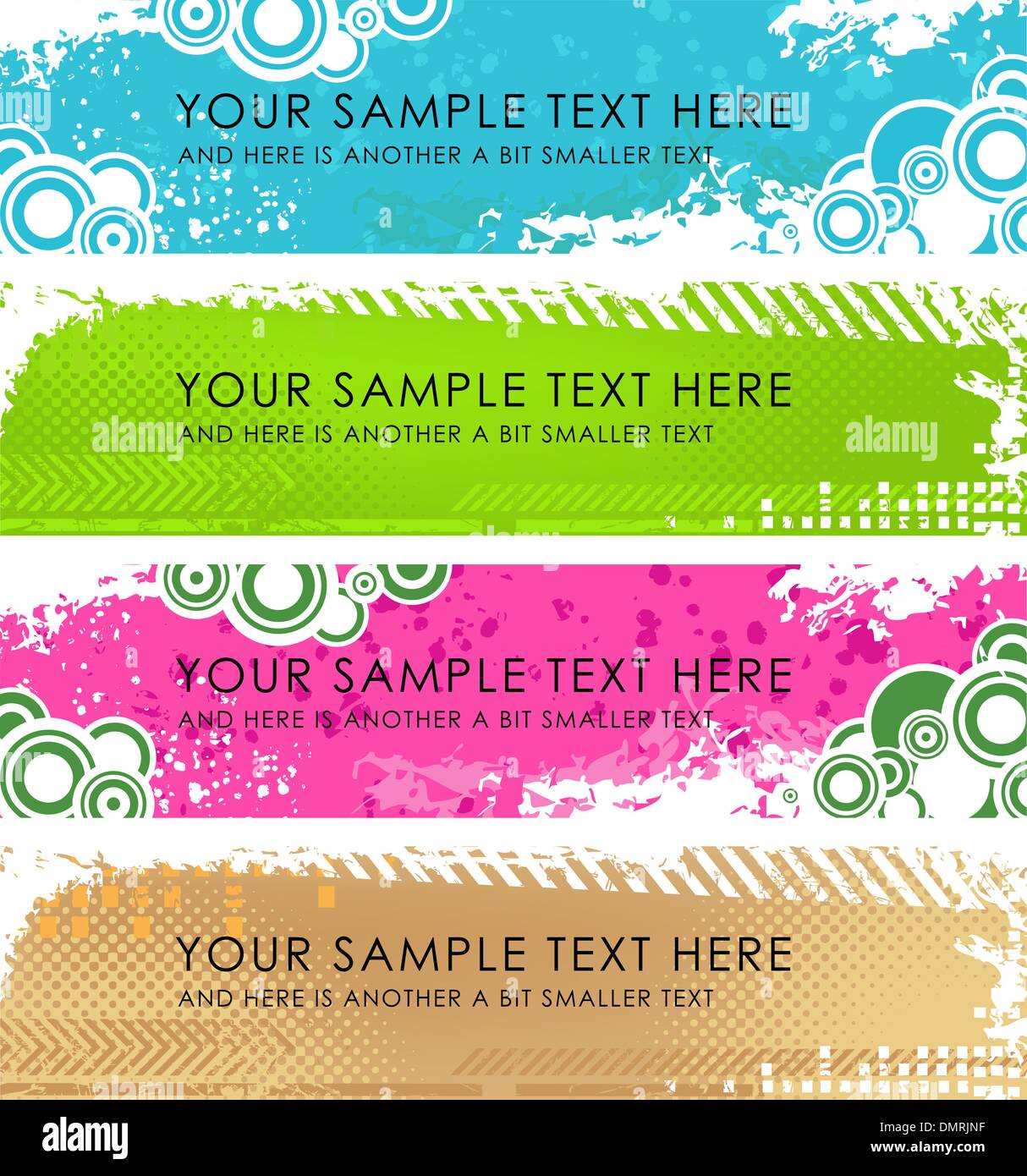 Set of light grunge banners Stock Vector Image & Art - Alamy