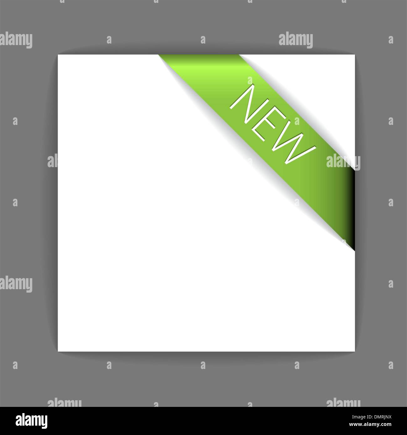 New green corner ribbon Stock Vector Image & Art - Alamy