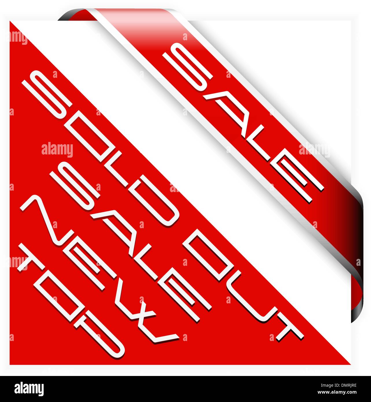 Sale red corner ribbon Stock Vector Image & Art - Alamy