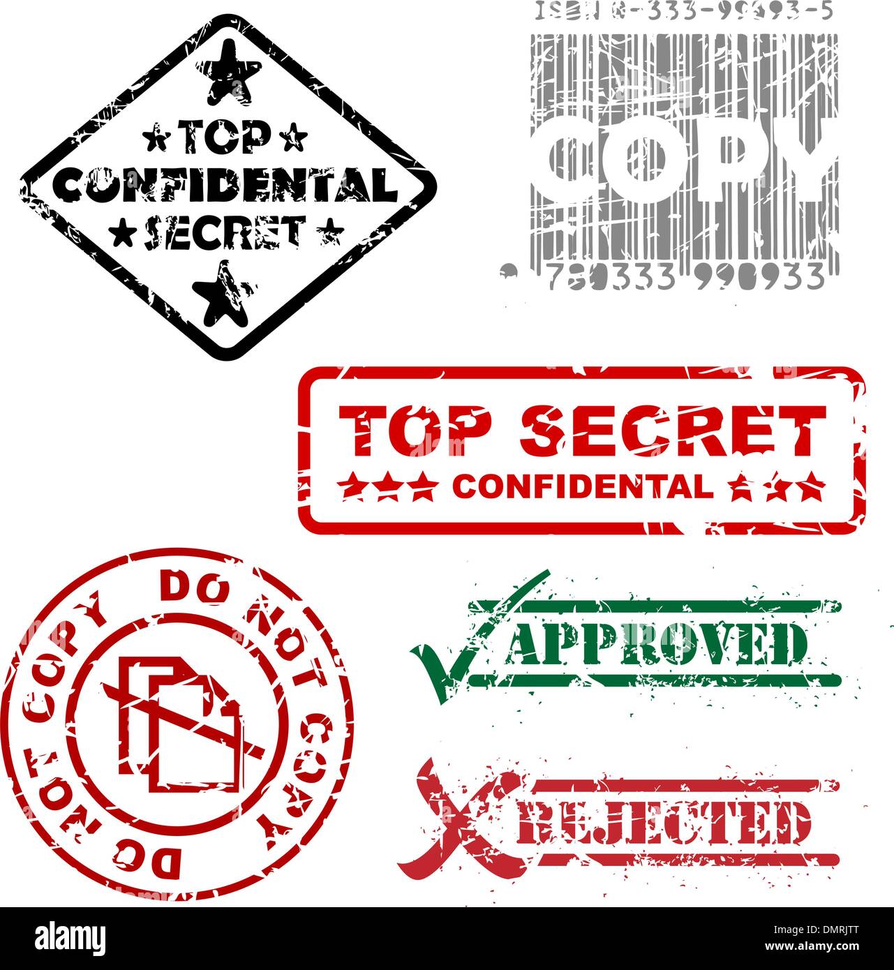 Top secret and other stamps Stock Vector Image & Art - Alamy
