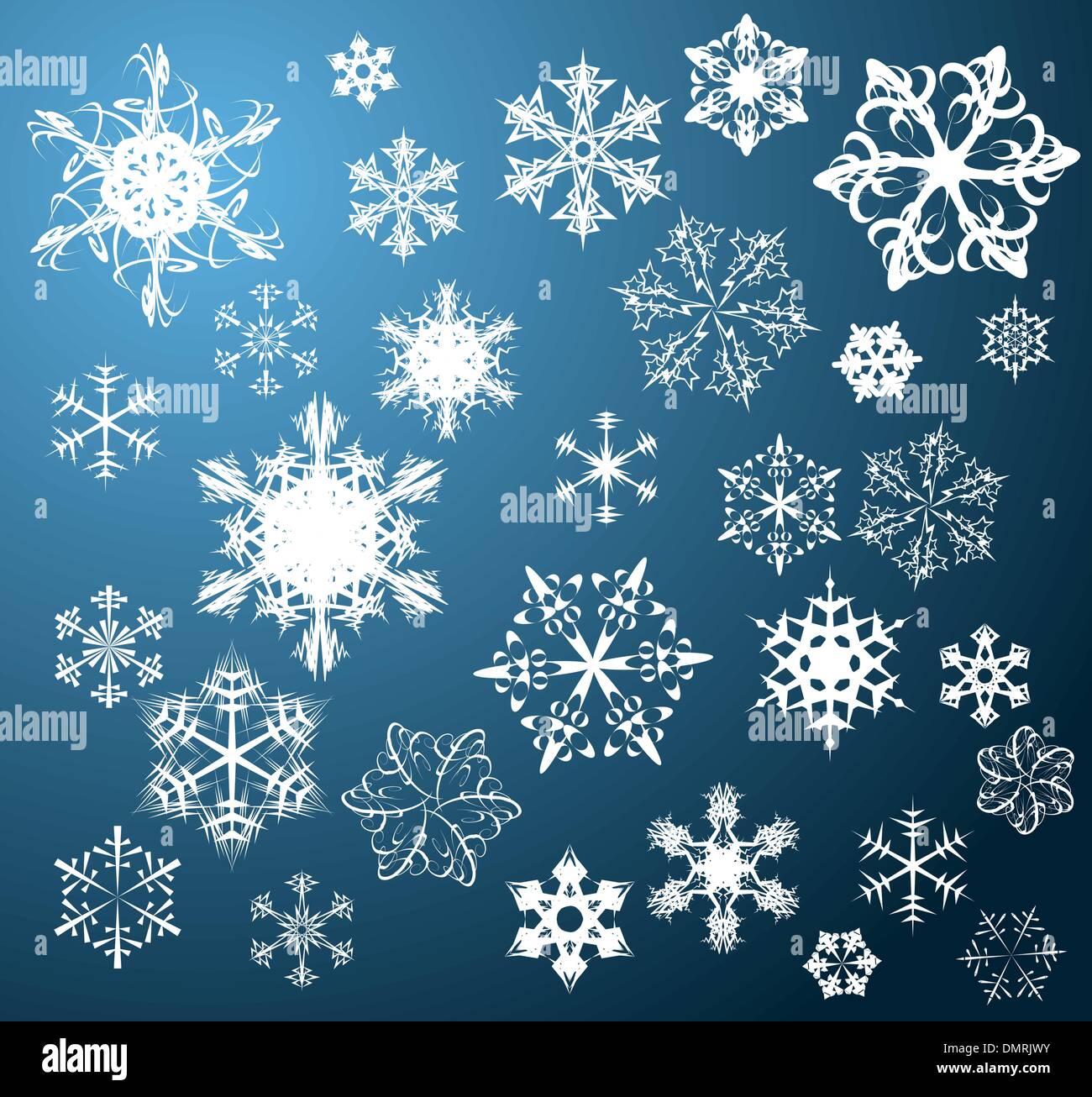 Set of snowflakes Stock Vector Image & Art - Alamy