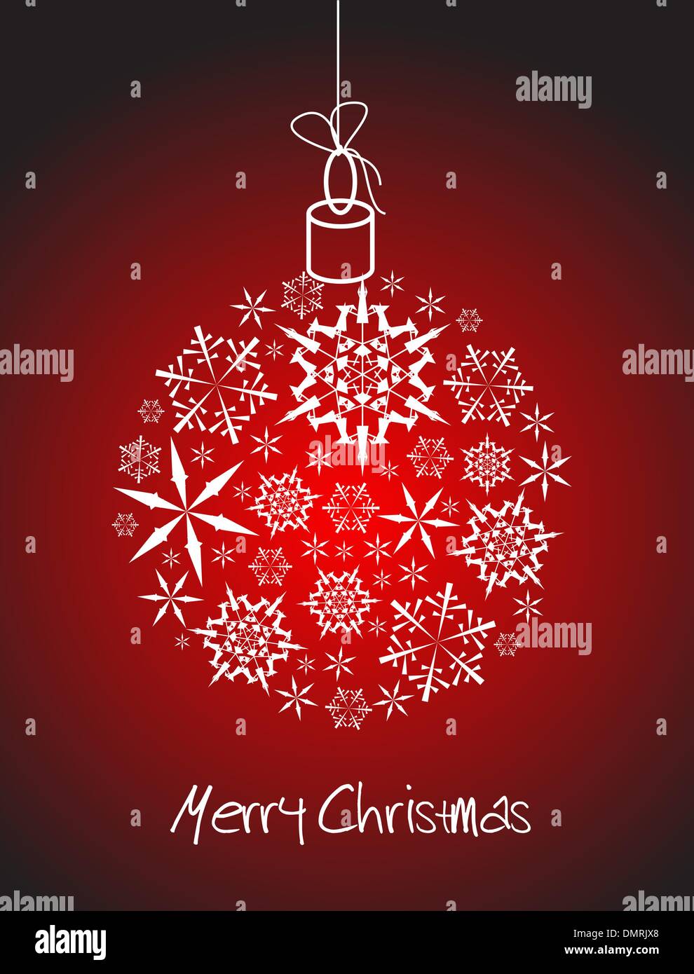 White christmas ball ornament Stock Vector Images - Alamy