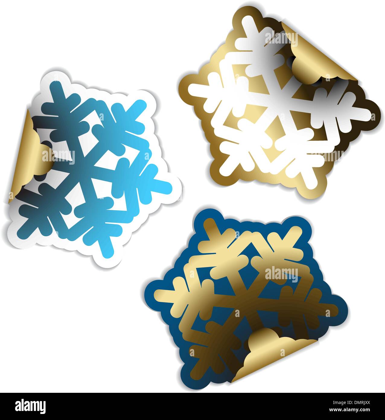 Snow flakes corner hi-res stock photography and images - Alamy