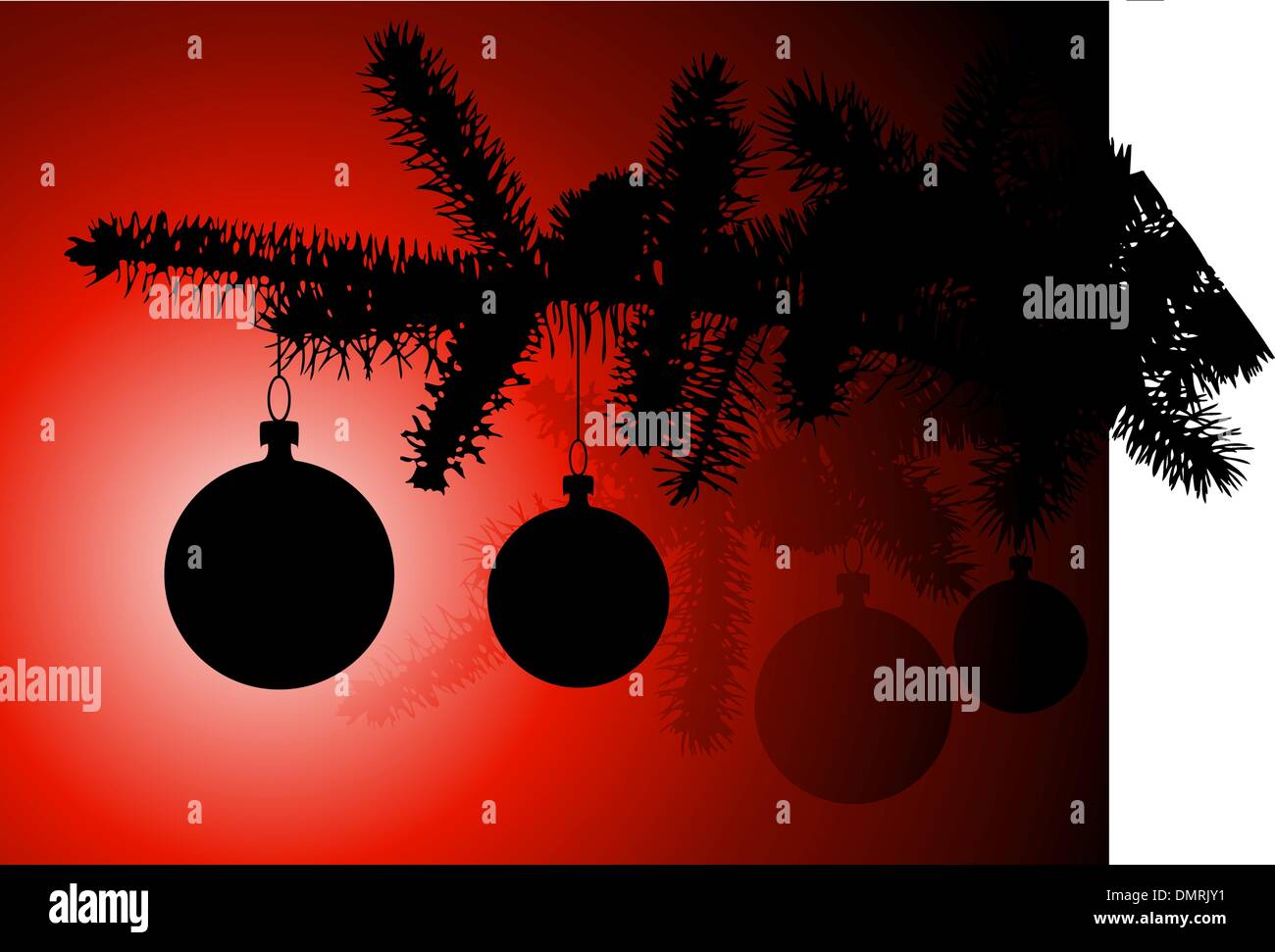 Red christmas tree bulb Stock Vector Images - Alamy