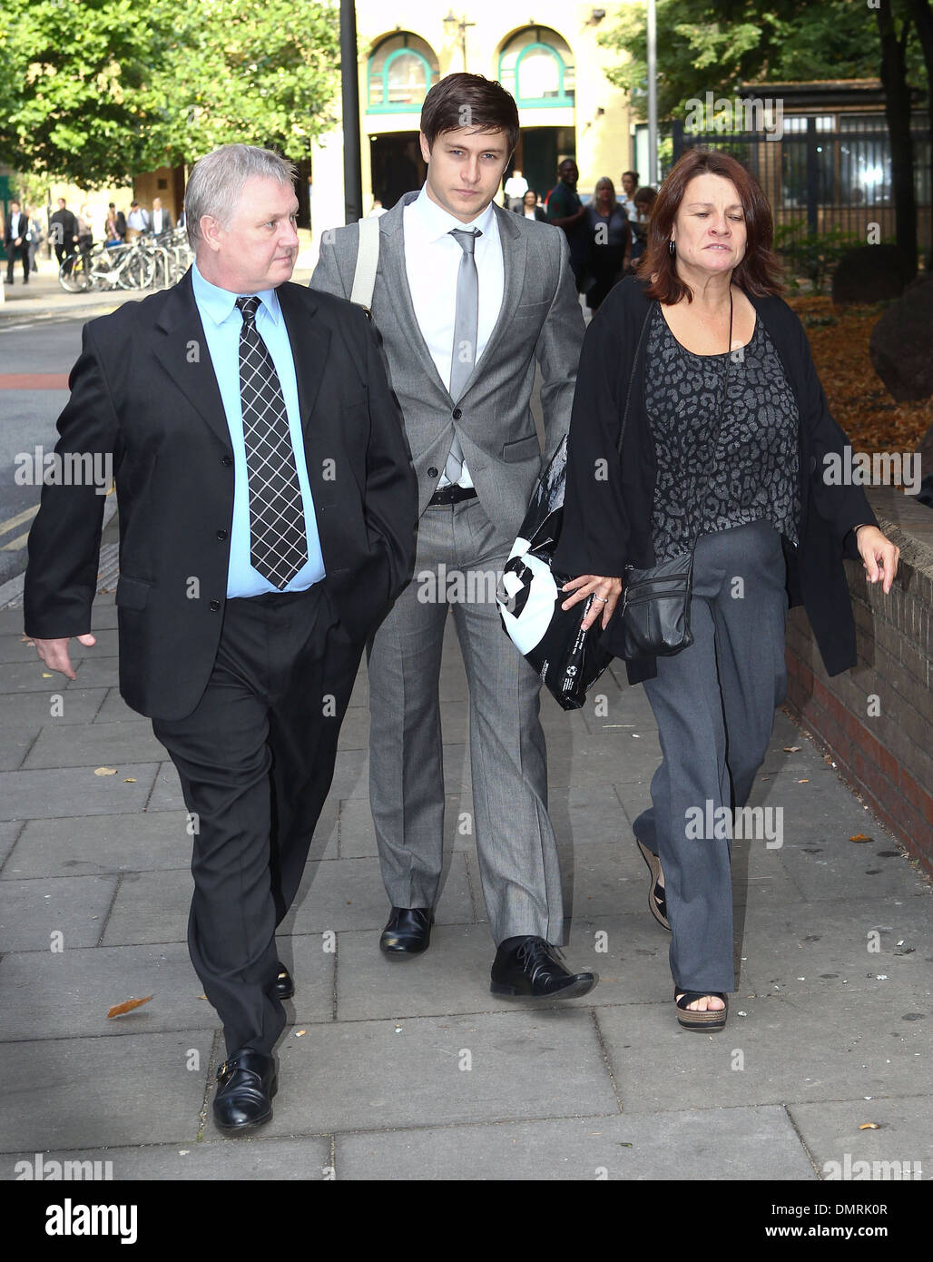 EastEnders' actor Tony Discipline (C) who plays Tyler Moon in BBC soap ...