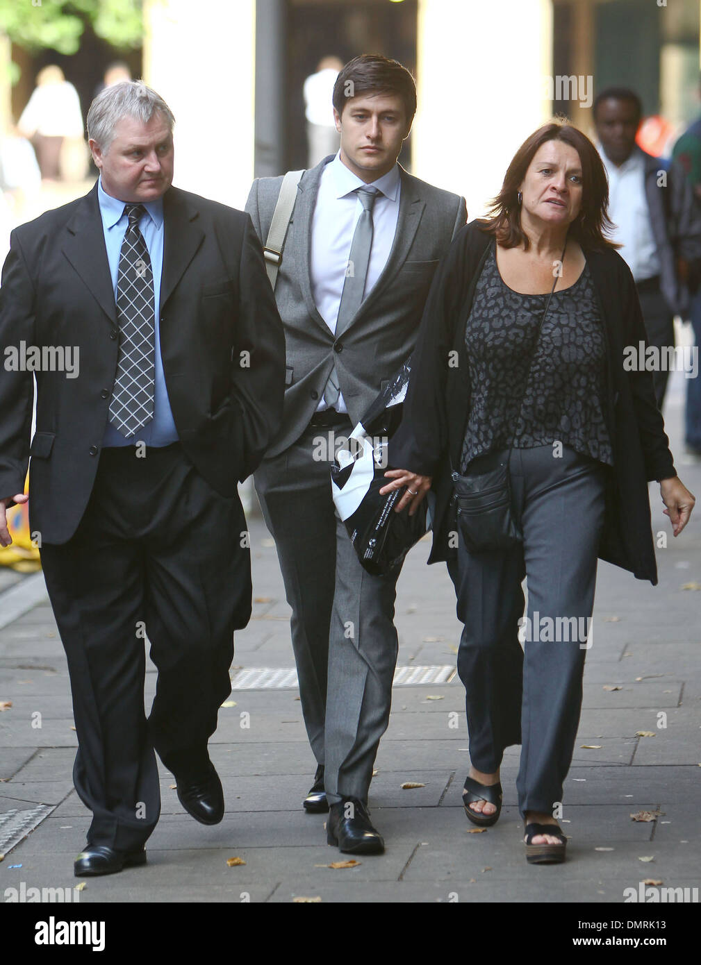 EastEnders' actor Tony Discipline (C) who plays Tyler Moon in BBC soap ...