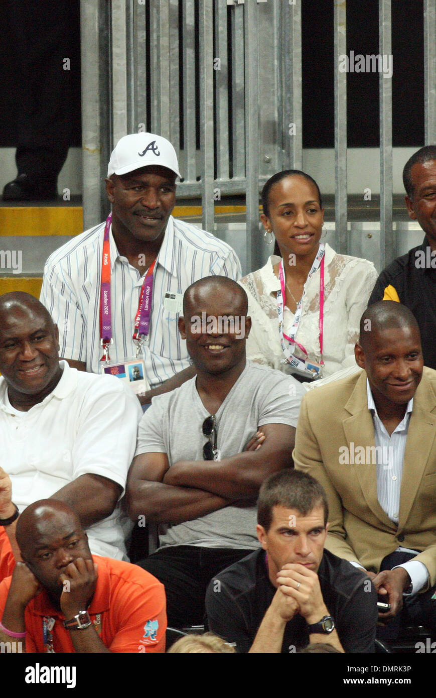 Evander Holyfield and his wife London 2012 Olympic Games - Basketball ...