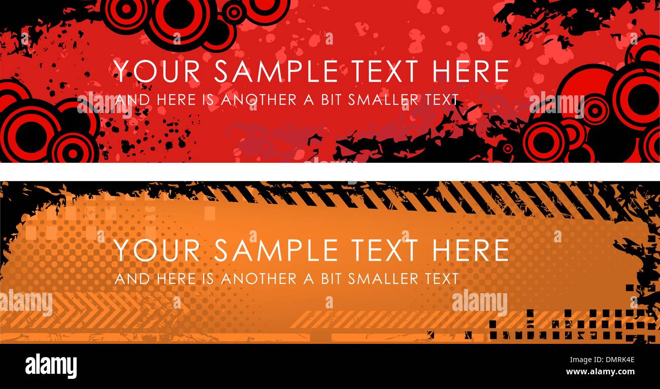 Set of grunge banners Stock Vector Image & Art - Alamy