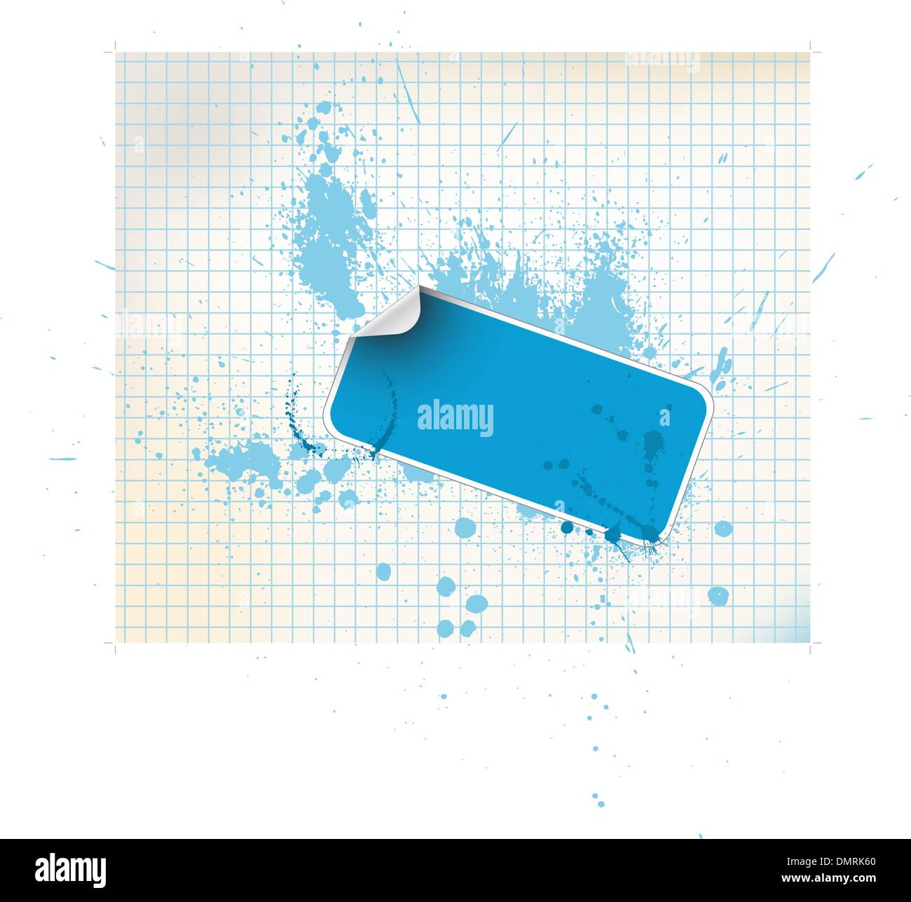 Blue sticker on a grunge background Stock Vector Image & Art - Alamy