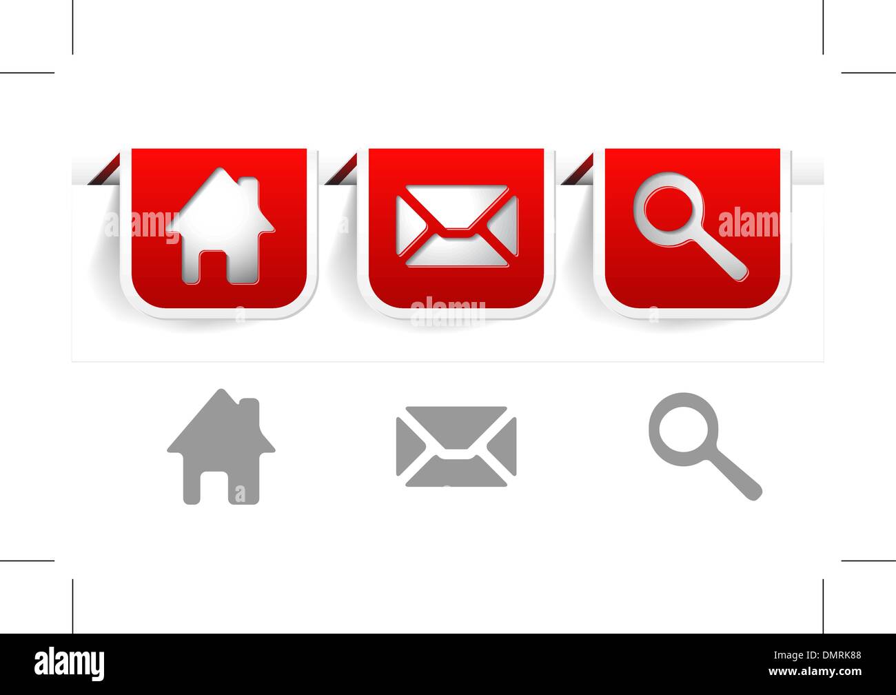 Web icons - bookmarks Stock Vector Image & Art - Alamy