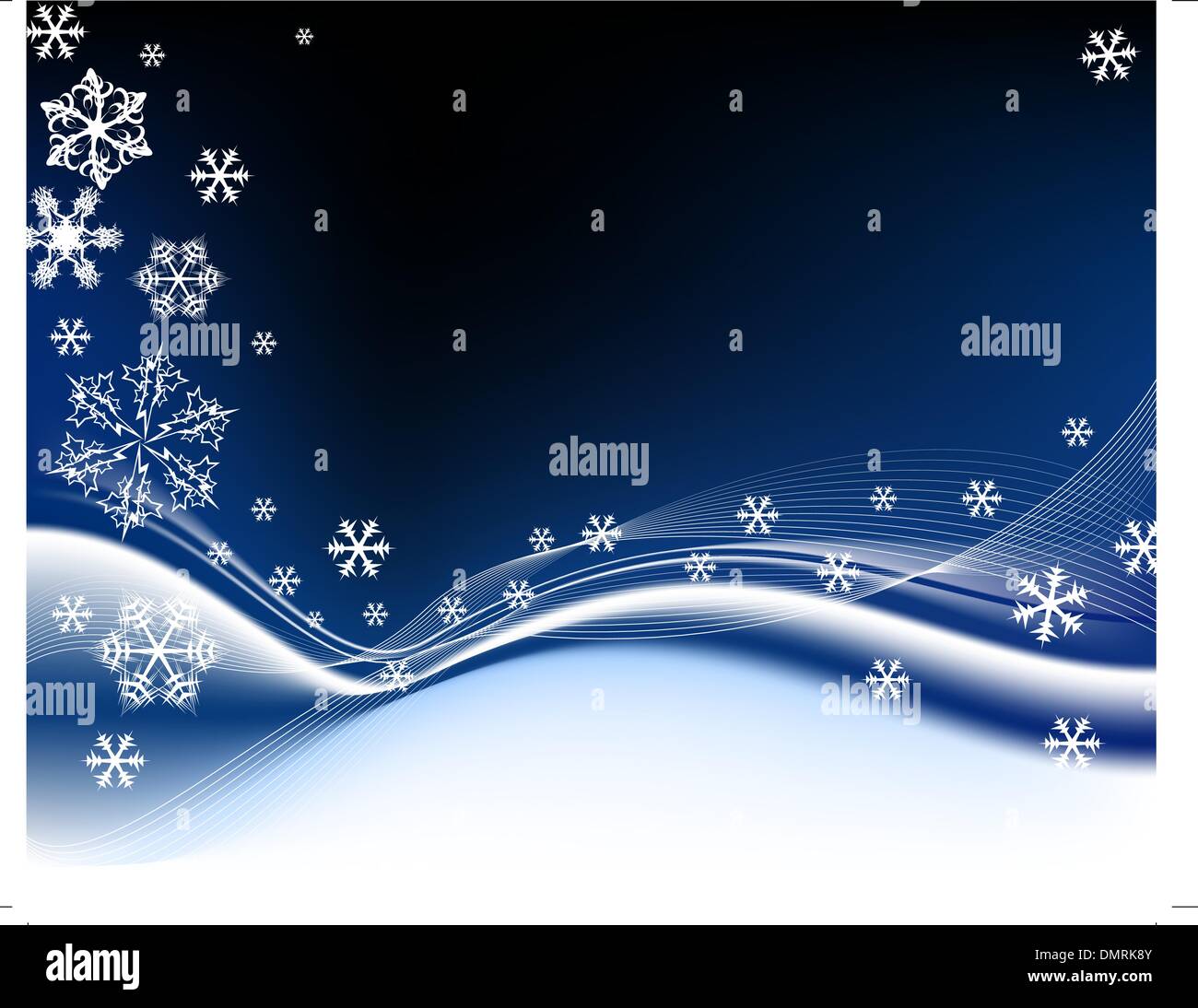 Blue dark landscape Stock Vector Images - Alamy