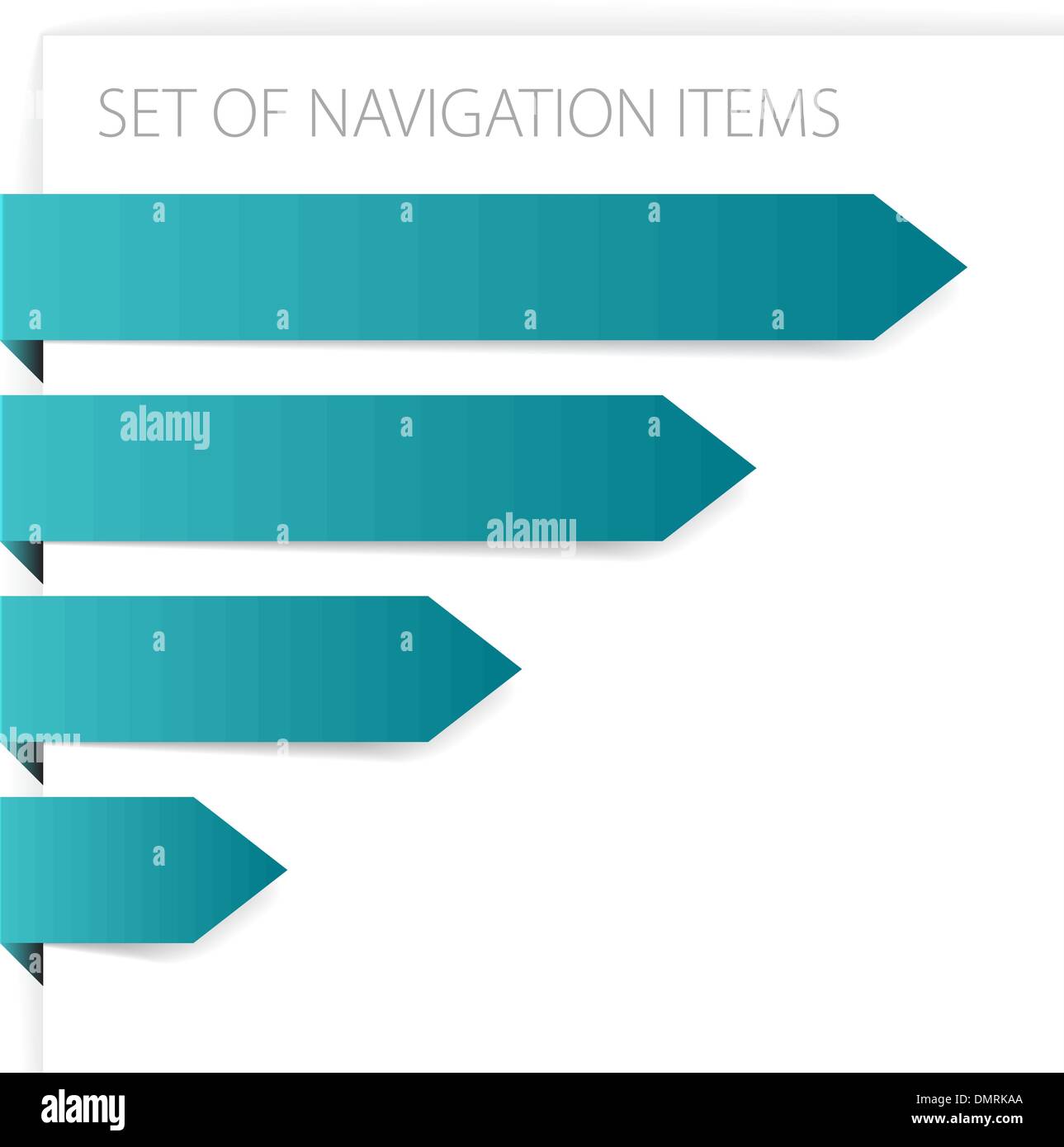 Paper arrows - modern navigation items Stock Vector Image & Art - Alamy