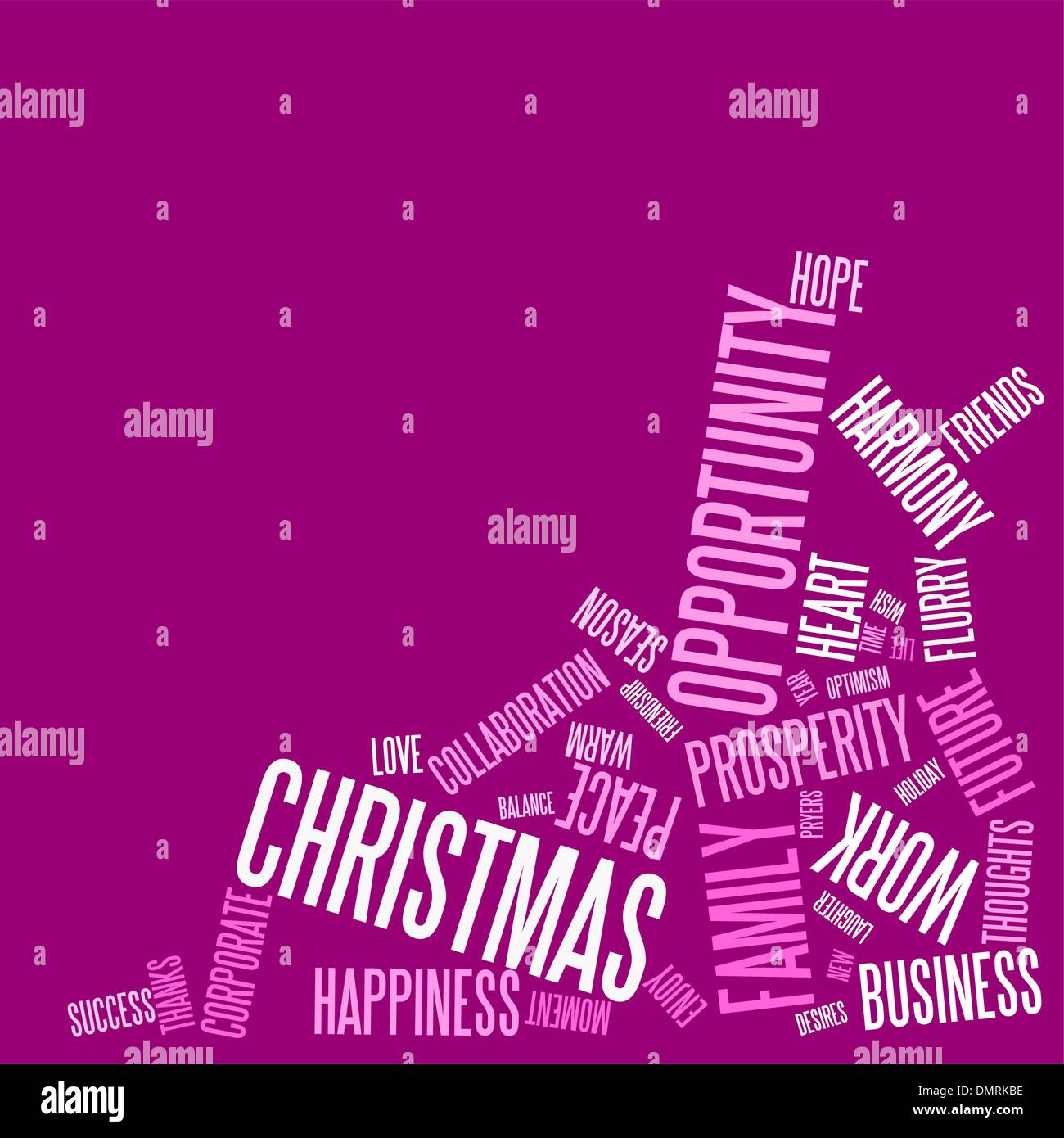 Cartoon illustration words merry christmas Stock Vector Images - Alamy