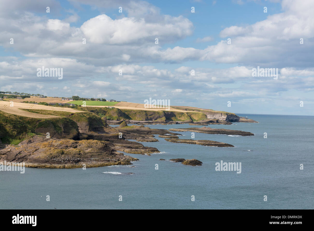 todhead lighthouse catterline stonehaven north sea bay Stock Photo - Alamy