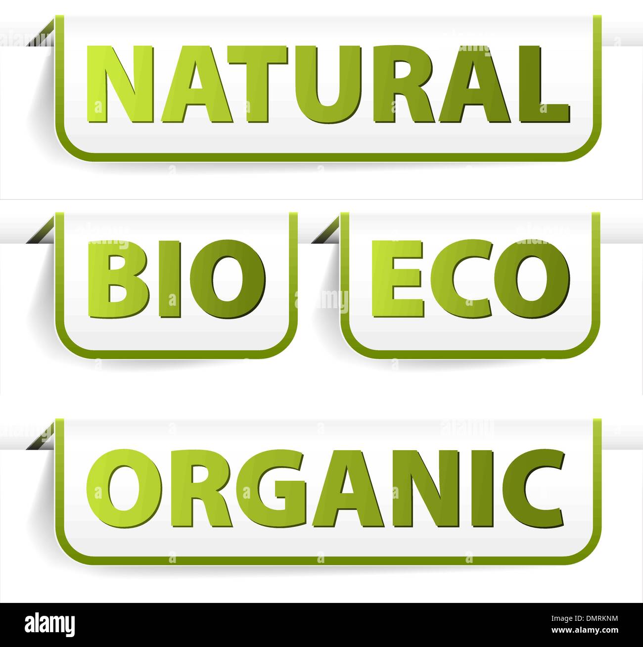 Organic food, clean background Stock Vector Images - Alamy