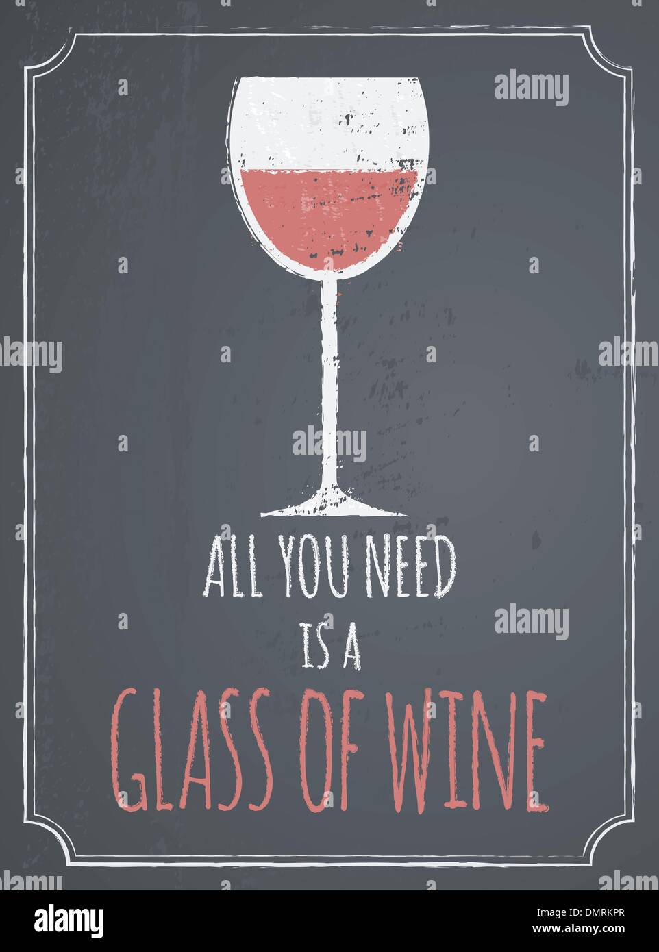 Chalkboard Red Wine Design Stock Vector Image & Art - Alamy