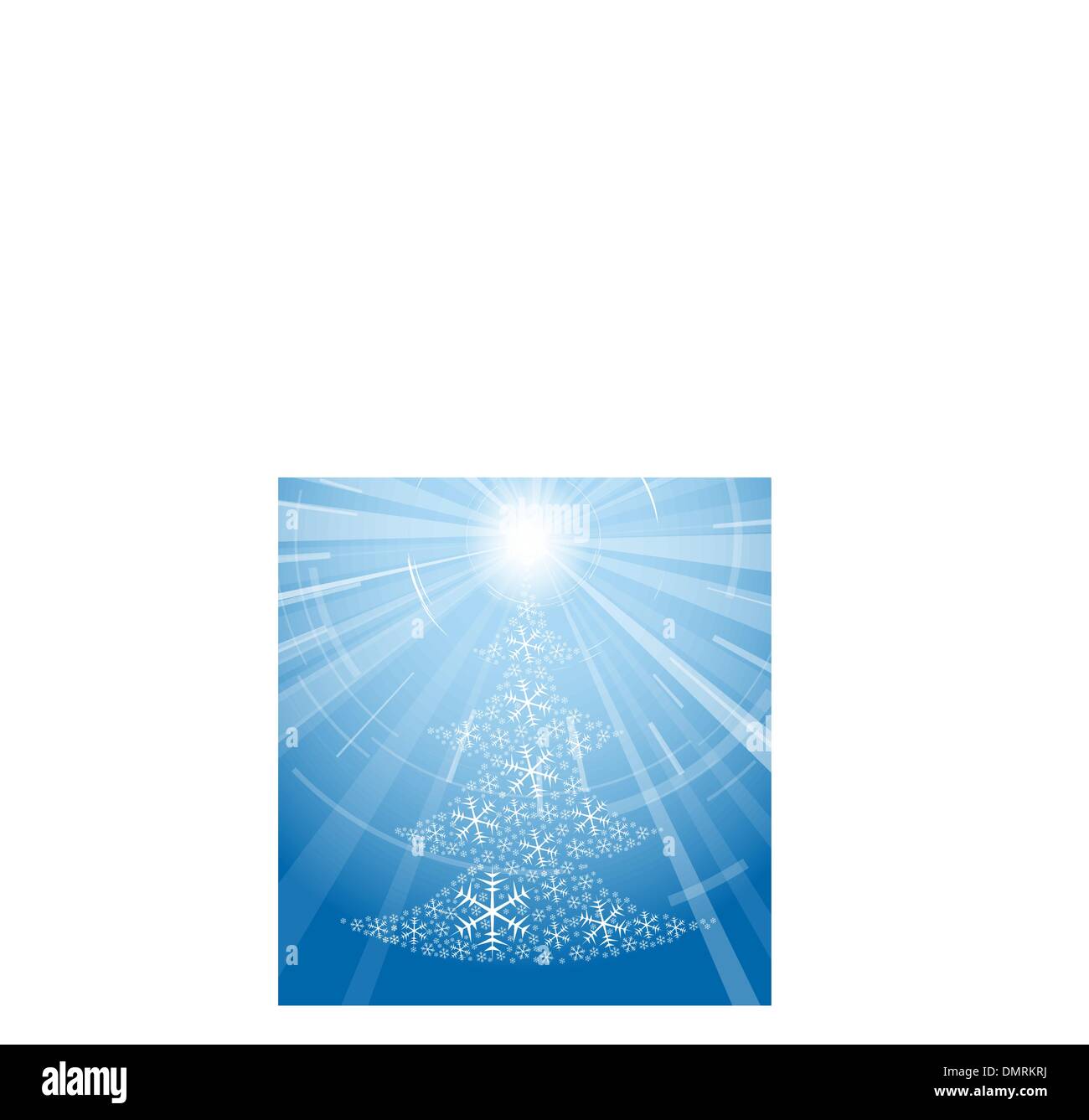 Christmas blue tree made Stock Vector Images - Alamy