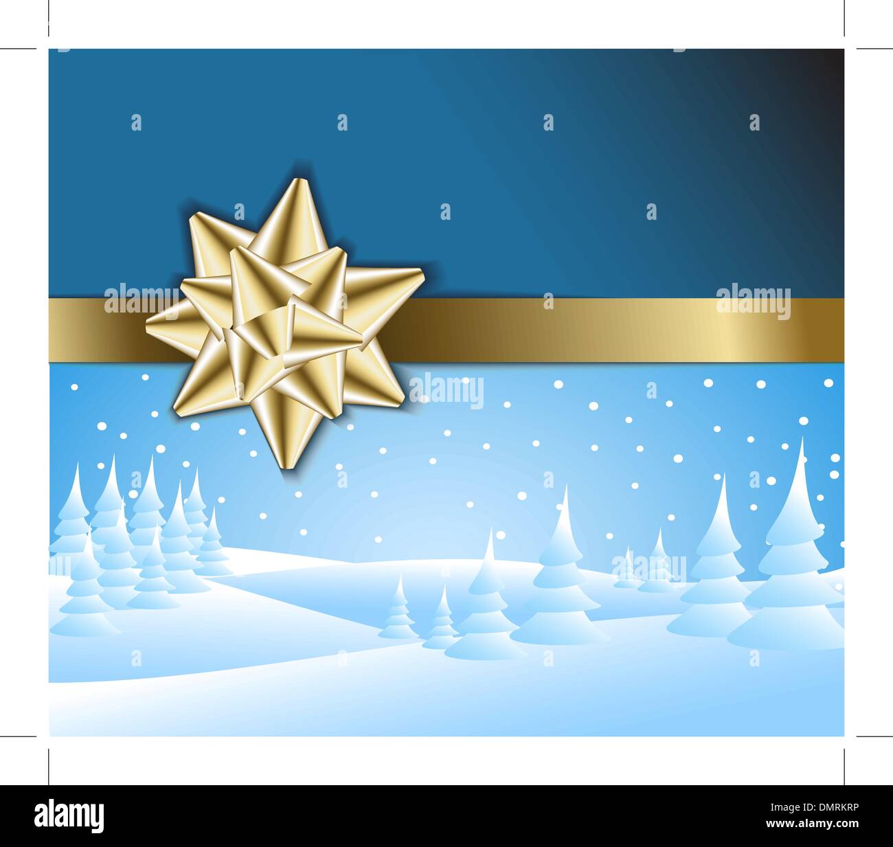 Snowy christmas card gift Stock Vector Images - Alamy