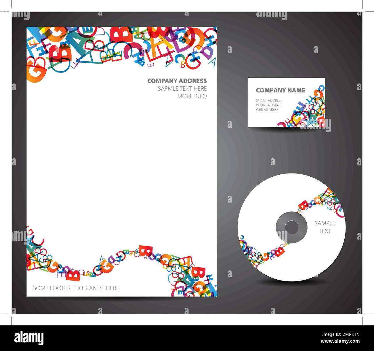 Letterhead template design pattern Cut Out Stock Images & Pictures - Alamy