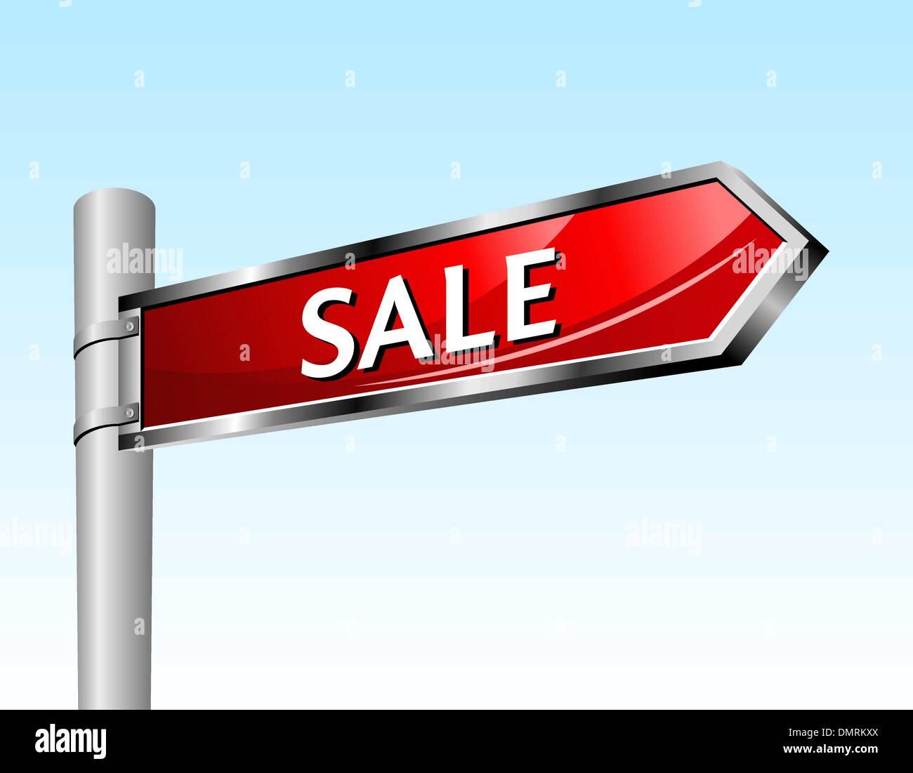 Arrow road sign. Sale Stock Vector Image & Art - Alamy