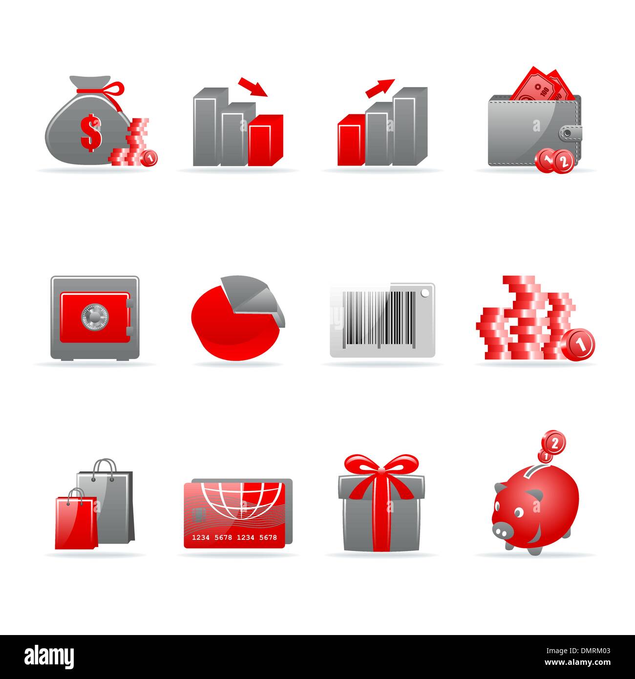 Glossy icon set Stock Vector Image & Art - Alamy