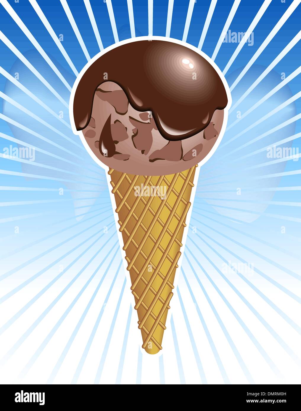 Chocolate pudding vanilla ice cream Stock Vector Images - Alamy