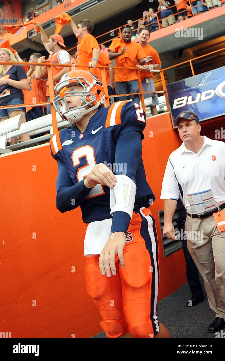 Syracuse native and first year Orange quarterback Greg Paulus walks out ...