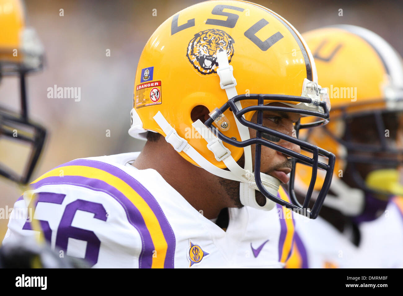 LSU lineback Perry Riley (56) during pregrame. The LSU Tigers defeated the Vanderbilt Commodores ...