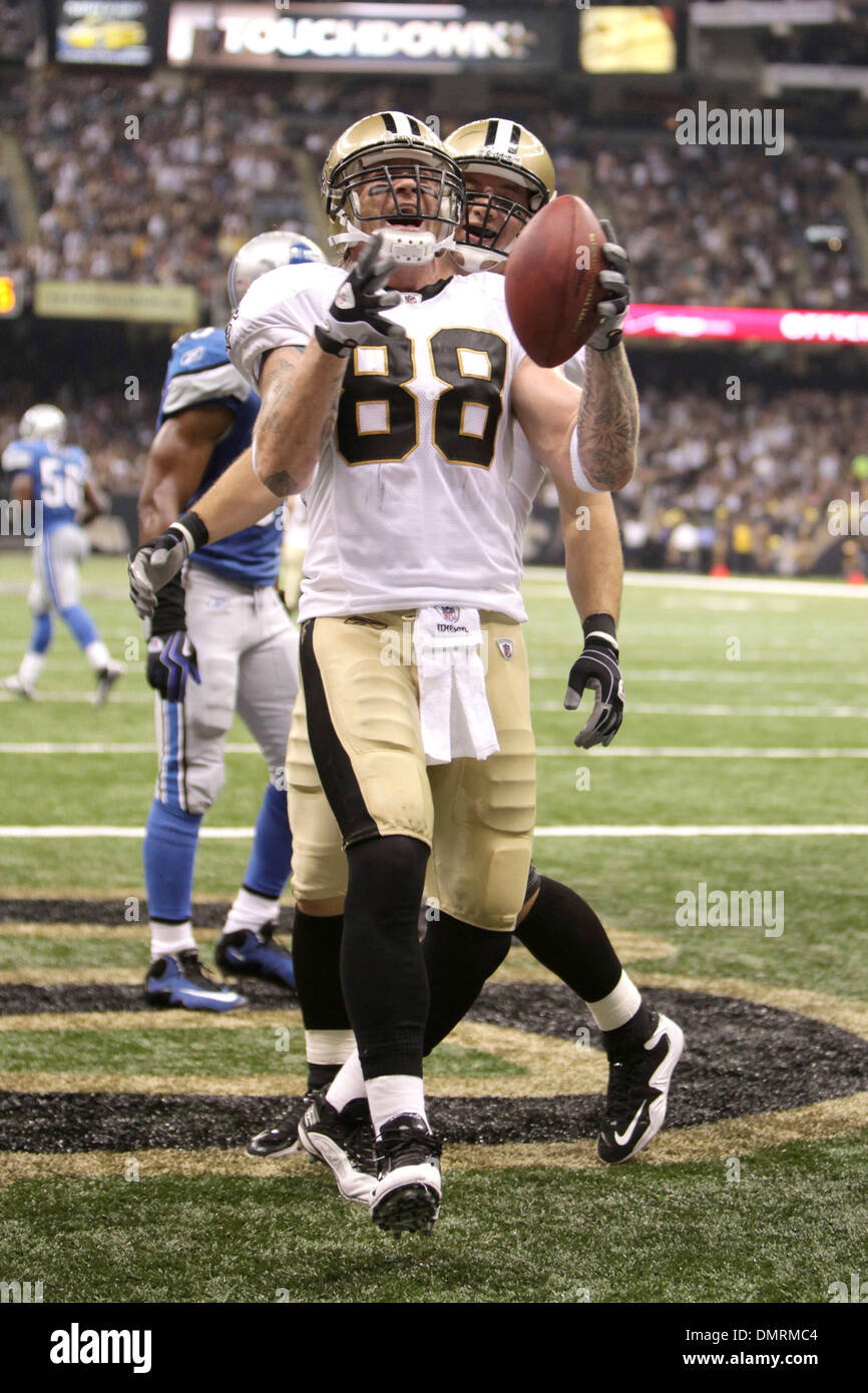New Orleans Saints tight end Jeremy Shockey (88) celebrates after ...
