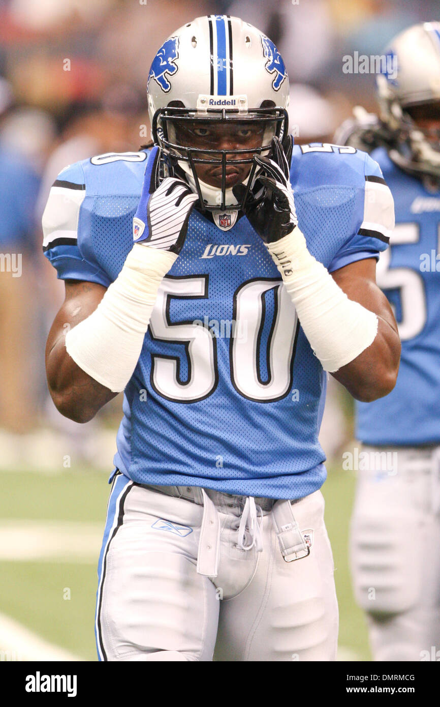 Detroit Lions lineback Ernie Sims (50). The New Orleans Saints defeated ...